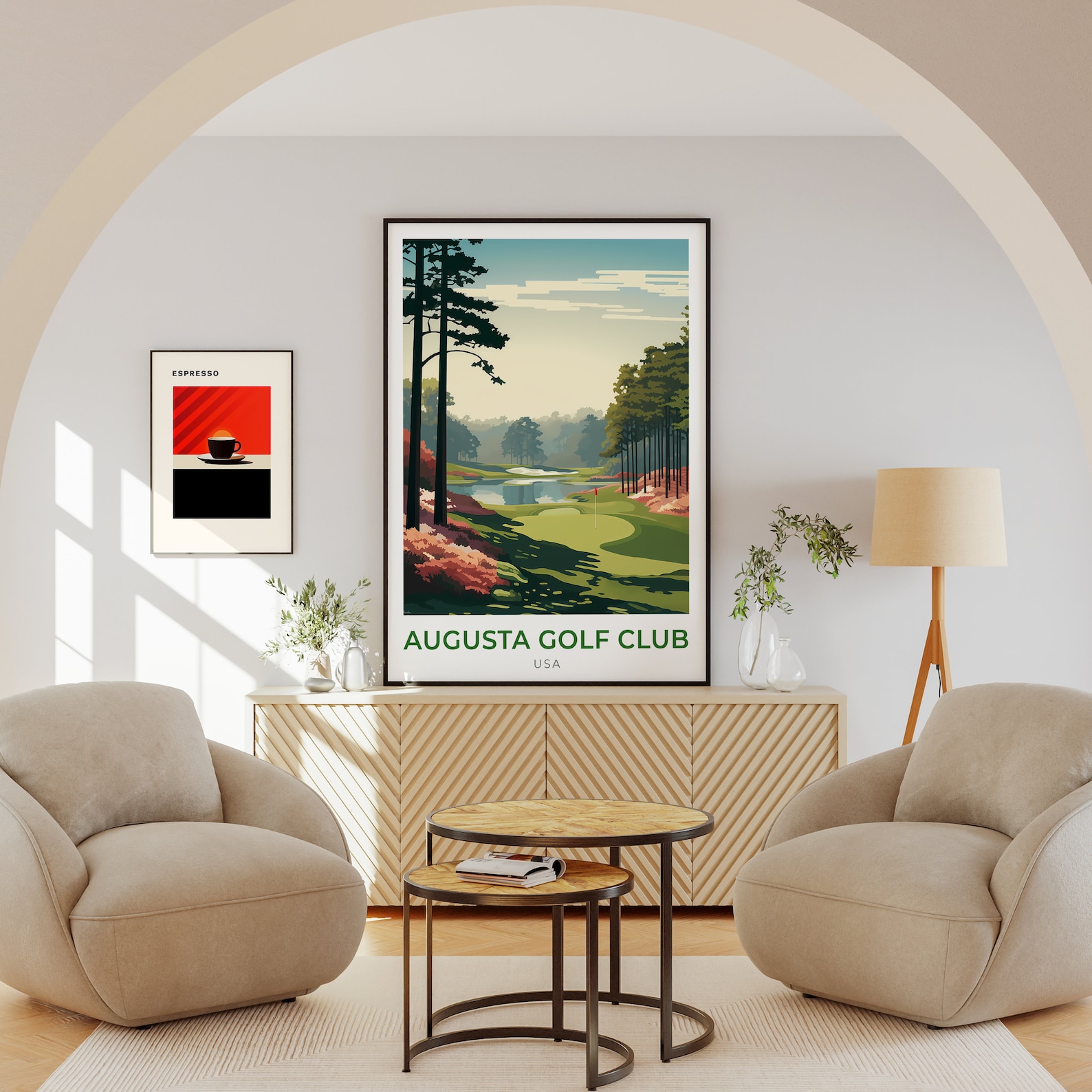 Augusta National Golf Club Travel Print Wall Art Gift USA Travel Poster ...