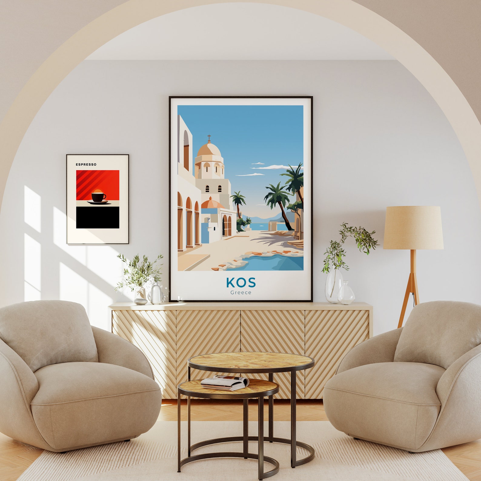 Kos Travel Poster Wall Art Gift Greece Travel Print Gift Home Decor ...