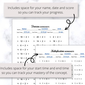 Math Worksheet Printable for Kids, Division and Multiplication ...