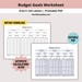 Budget Worksheet for Kids Printable PDF, Kids Money Tracker for ...