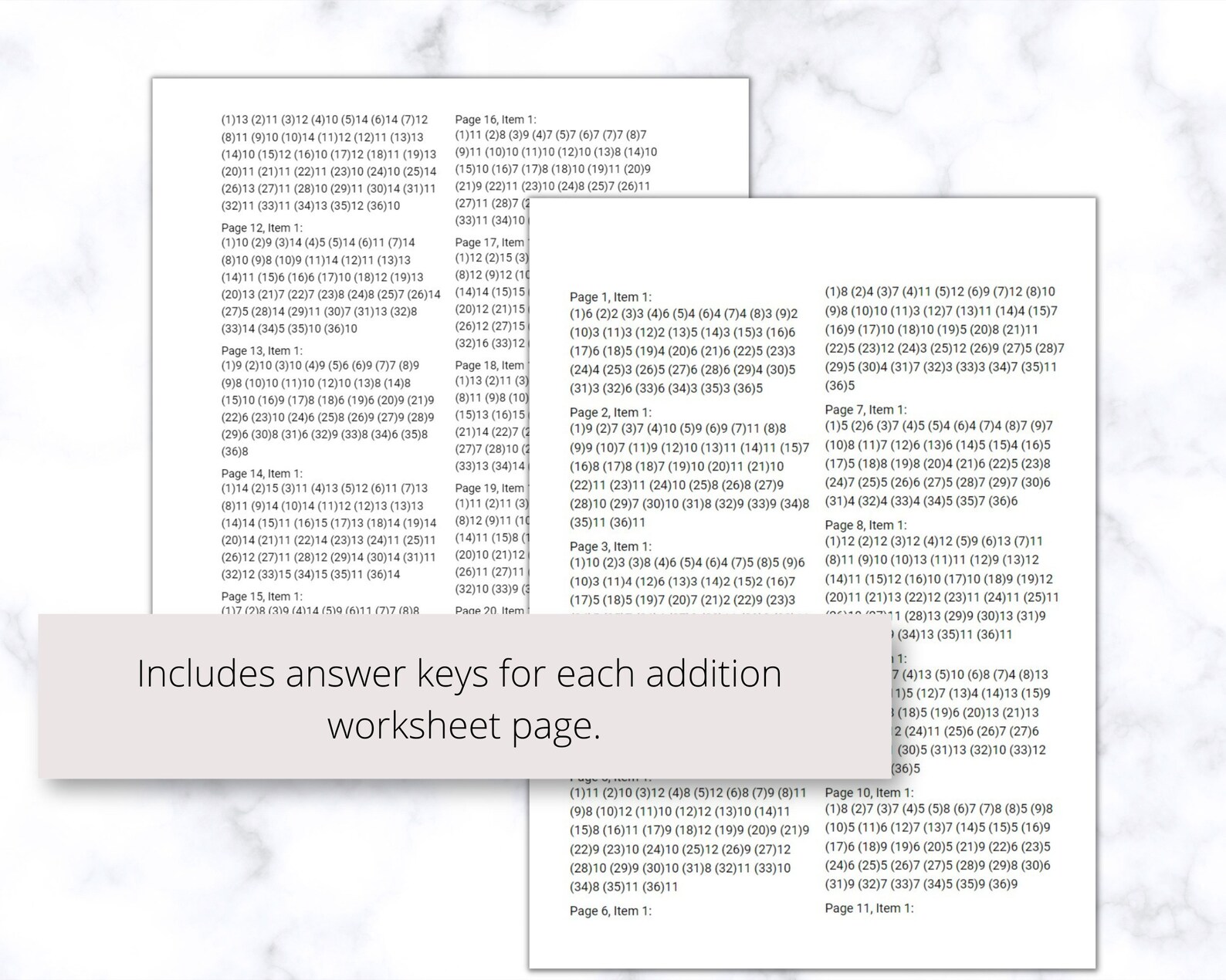 Addition Worksheets Printable for Kids, Math Learning Worksheets for ...