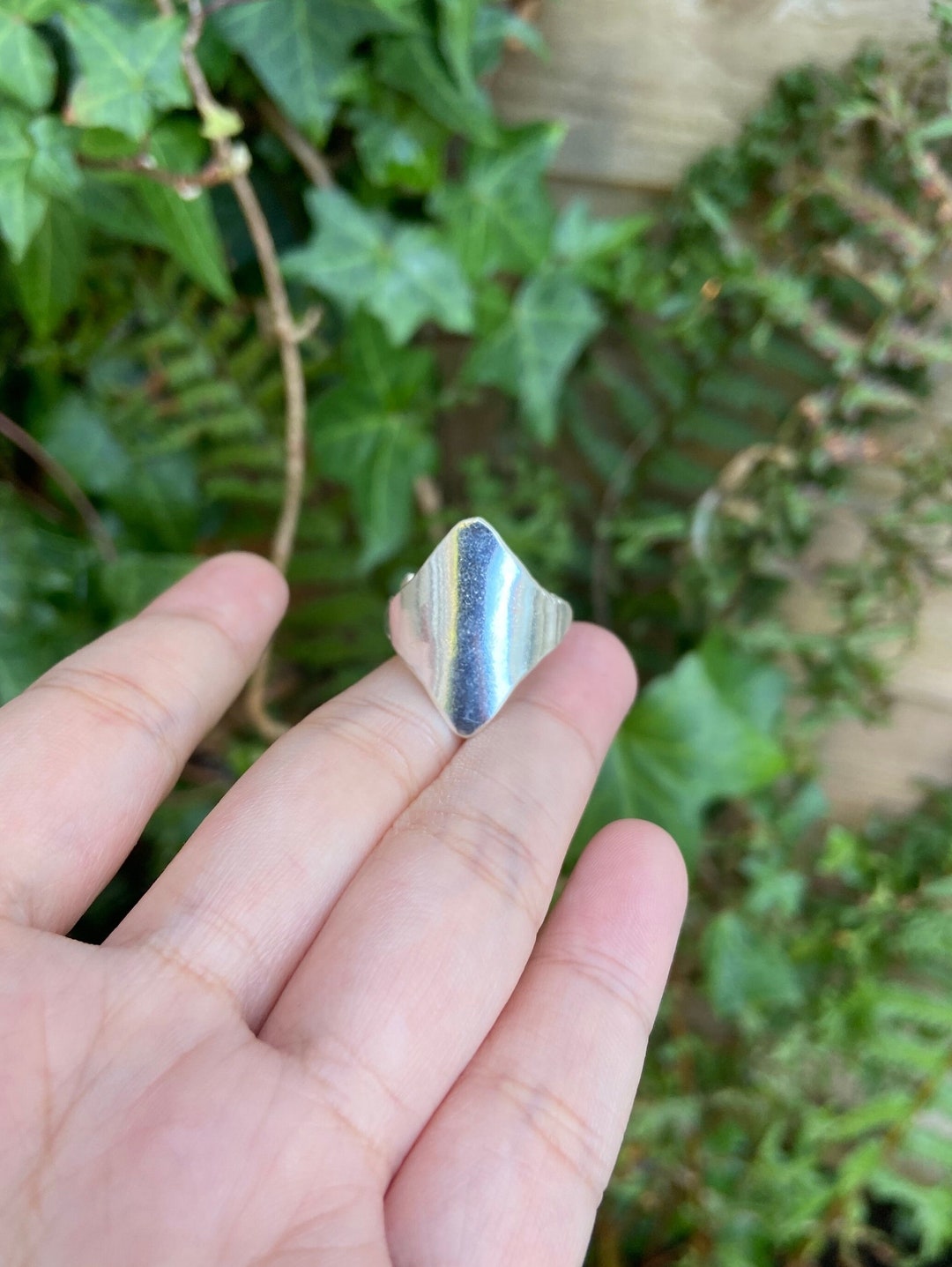 Pure Silver Adjustable Ring Unisex Traditional Newari Boho Jewellery ...