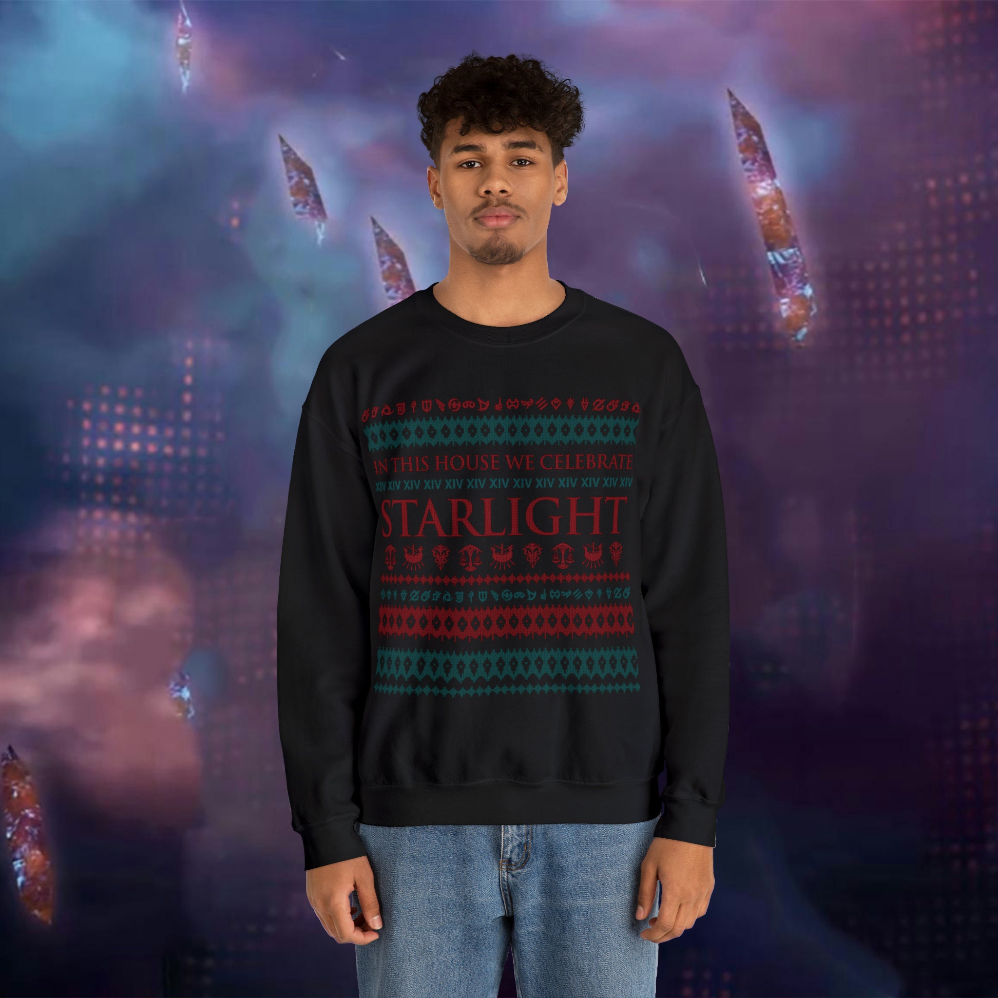 FFXIV Starlight Celebration Themed Ugly Christmas Sweater - Etsy