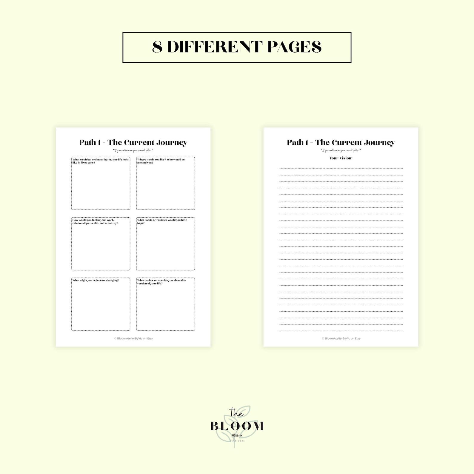 The Odyssey Plan Printable, Self Reflection Journal, Goal Planner ...