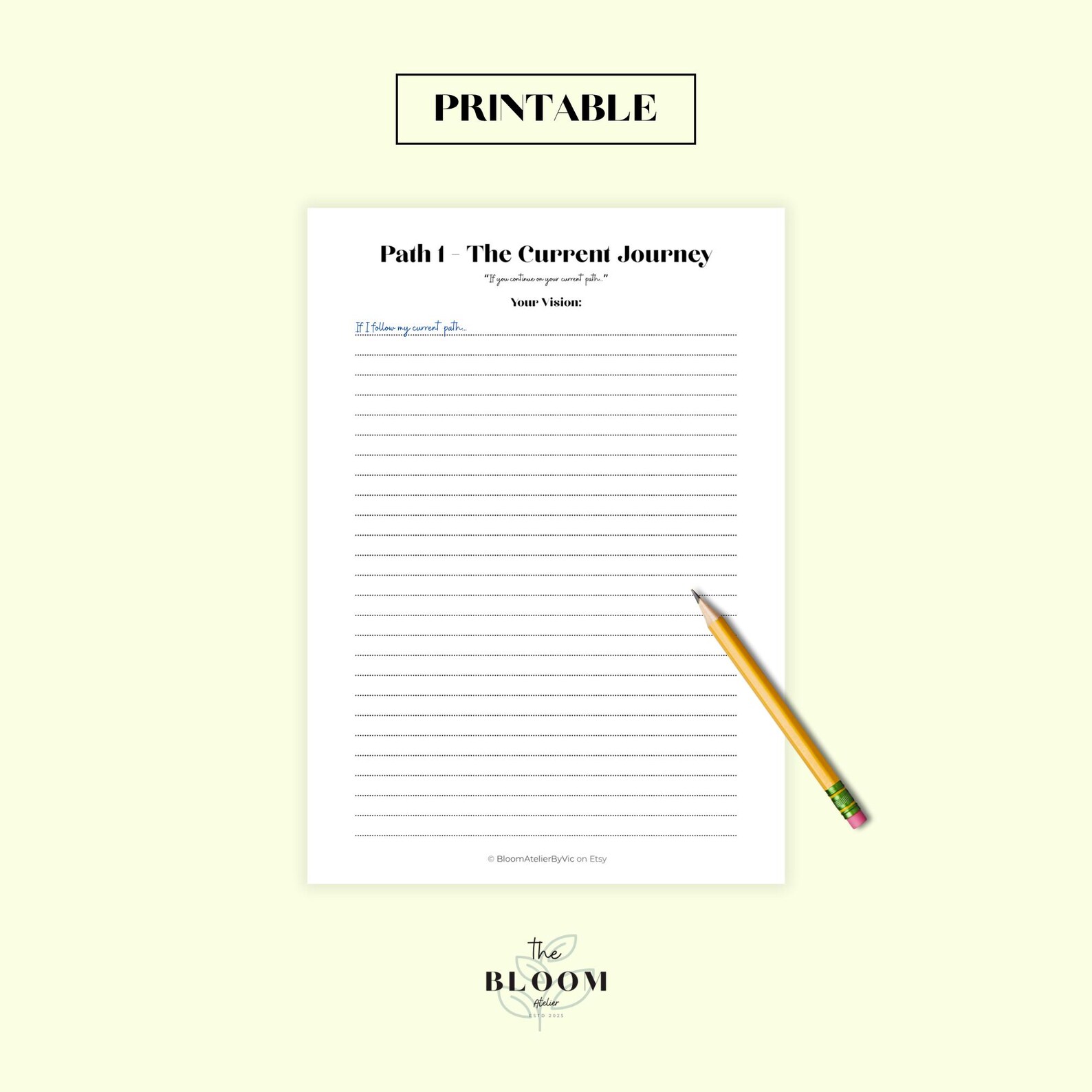 The Odyssey Plan Printable, Self Reflection Journal, Goal Planner ...