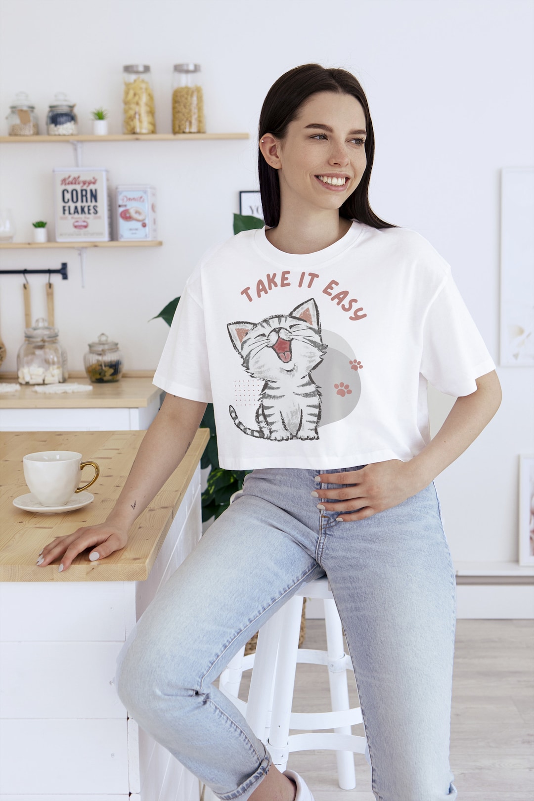 Unique Cat Prints Cat Themed Clothing Cat Lovers Shirt Stylish Clothing ...