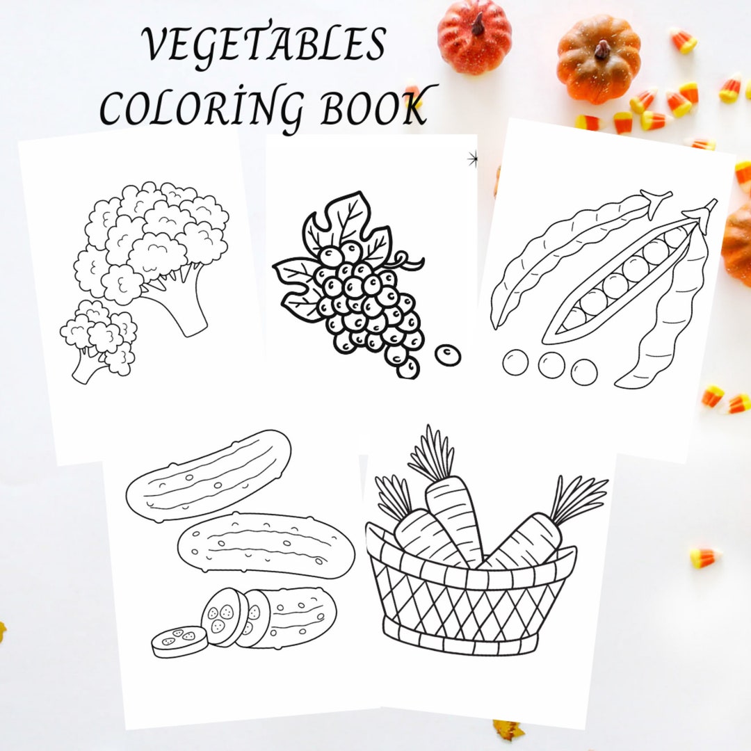 Fun and Educational Preschool Worksheets Fruits and Vegetables Coloring ...