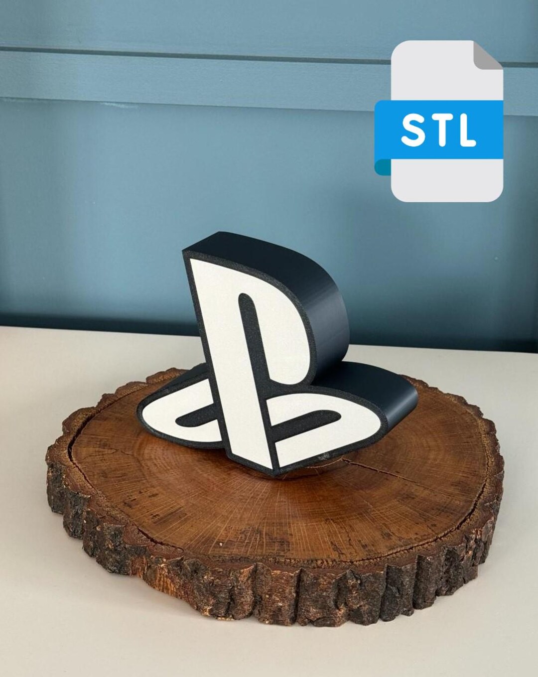 Playstation Logo Lightbox STL Files for 3D Printing PS Table and Wall ...