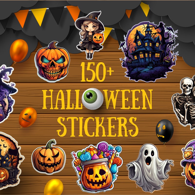 Halloween Stickers - Etsy