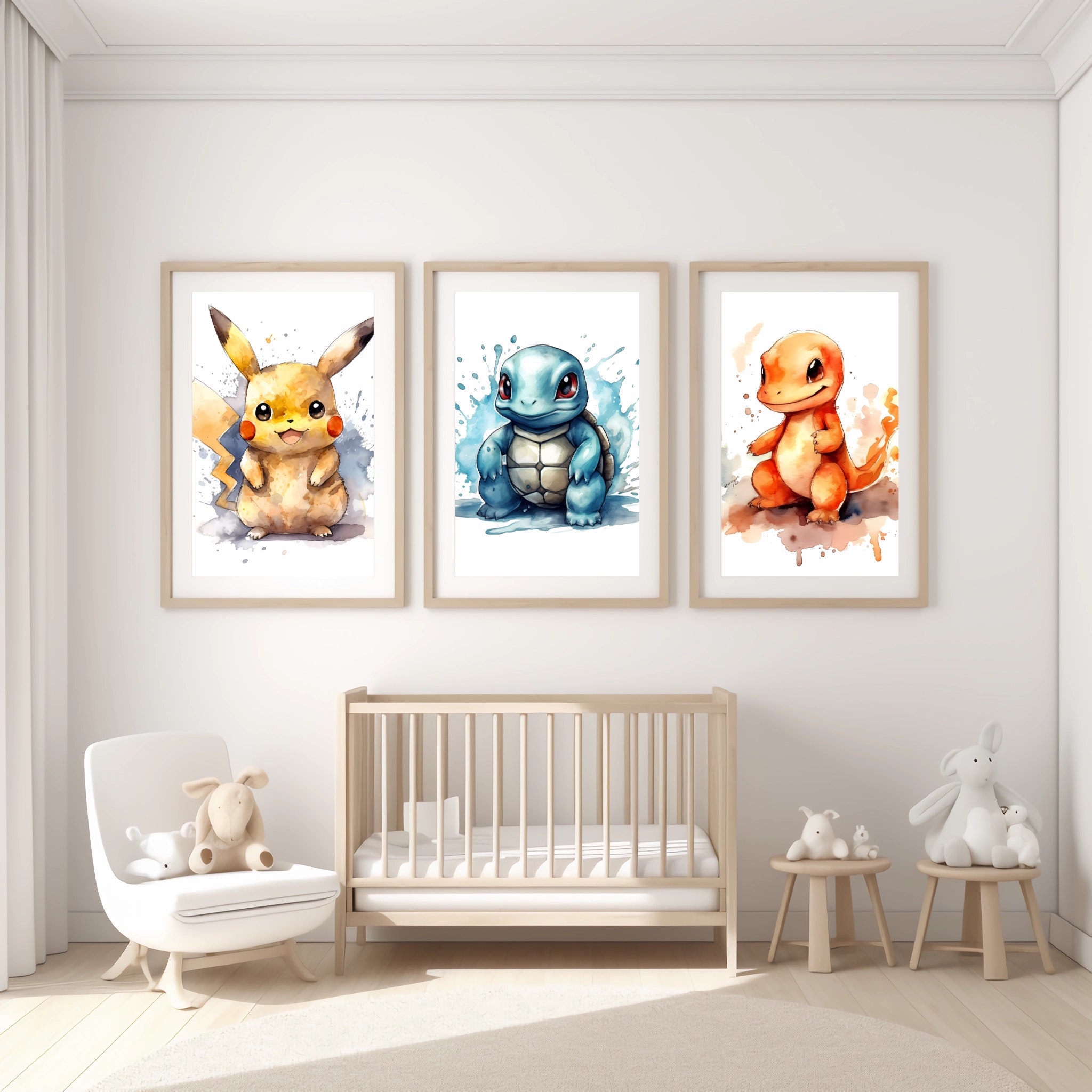 Pokemon Watercolor Print Pokemon Poster Wall Art Pokemons Printable ...
