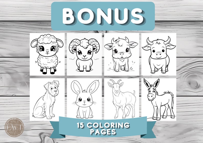 Farm Animals 16 Printable Montessori Cards, Flashcards for Kids Flash ...