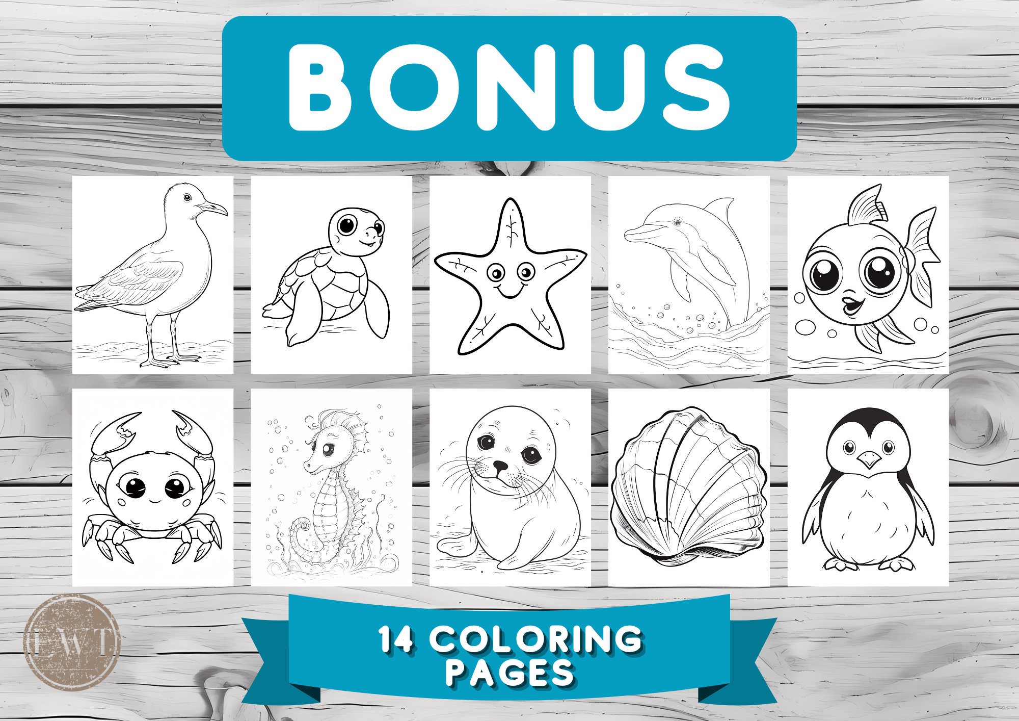 Sea Animals 14 Printable Montessori Cards, Sea Flashcards for Kids ...