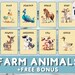 Farm Animals 16 Printable Montessori Cards, Flashcards for Kids Flash ...