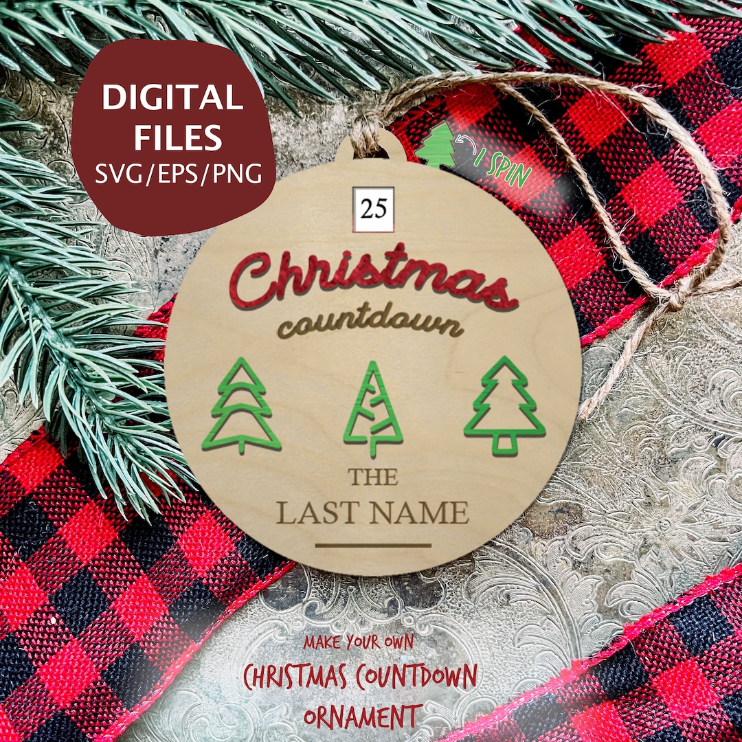 Christmas Countdown Ornament SVG, Christmas Countdown Ornament Svg ...