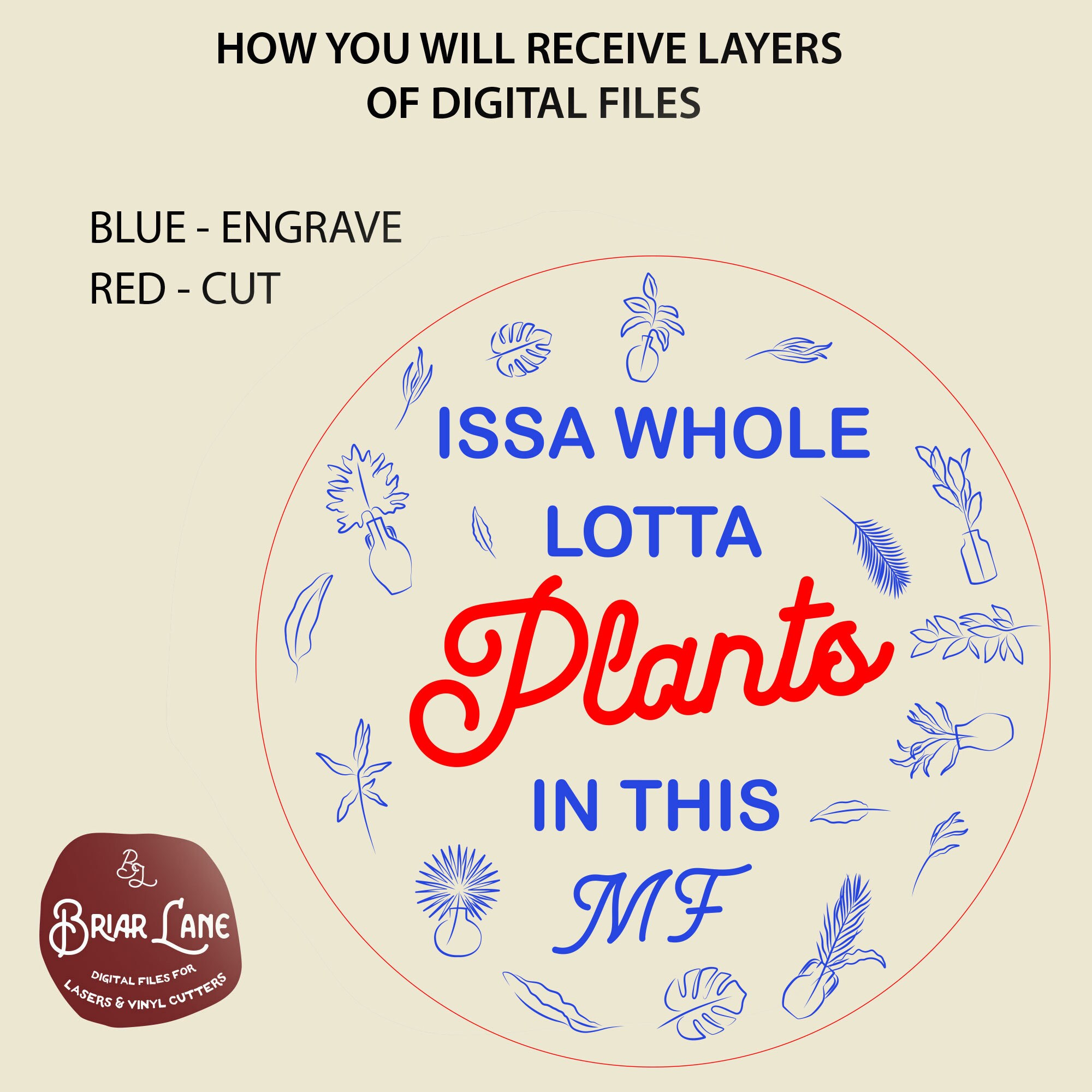 Issa Whole Lotta Plants SVG, Funny Plant Sign, Plant Mom Gift ...