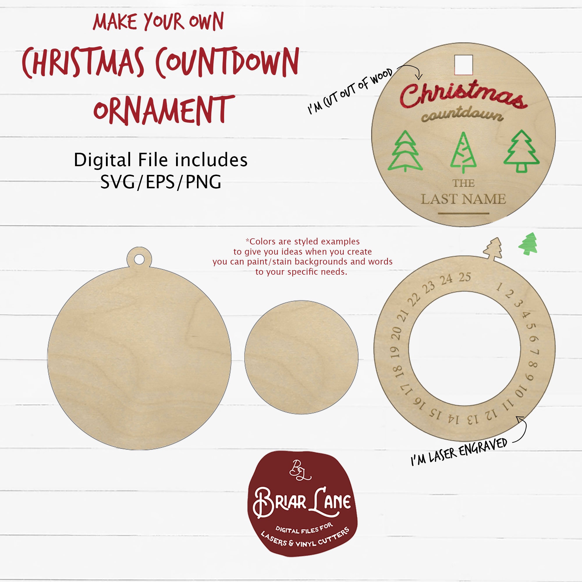 Christmas Countdown Ornament SVG, Christmas Countdown Ornament Svg ...