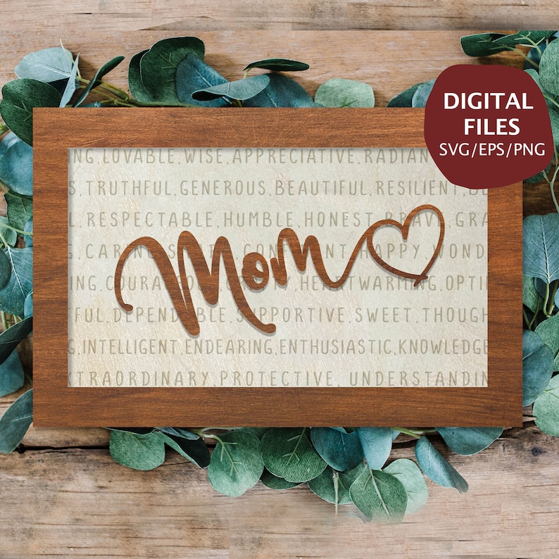 Mom Sign Svg, Mothers Day Svg, Mom Appreciation Sign Svg, Mom Cut File ...
