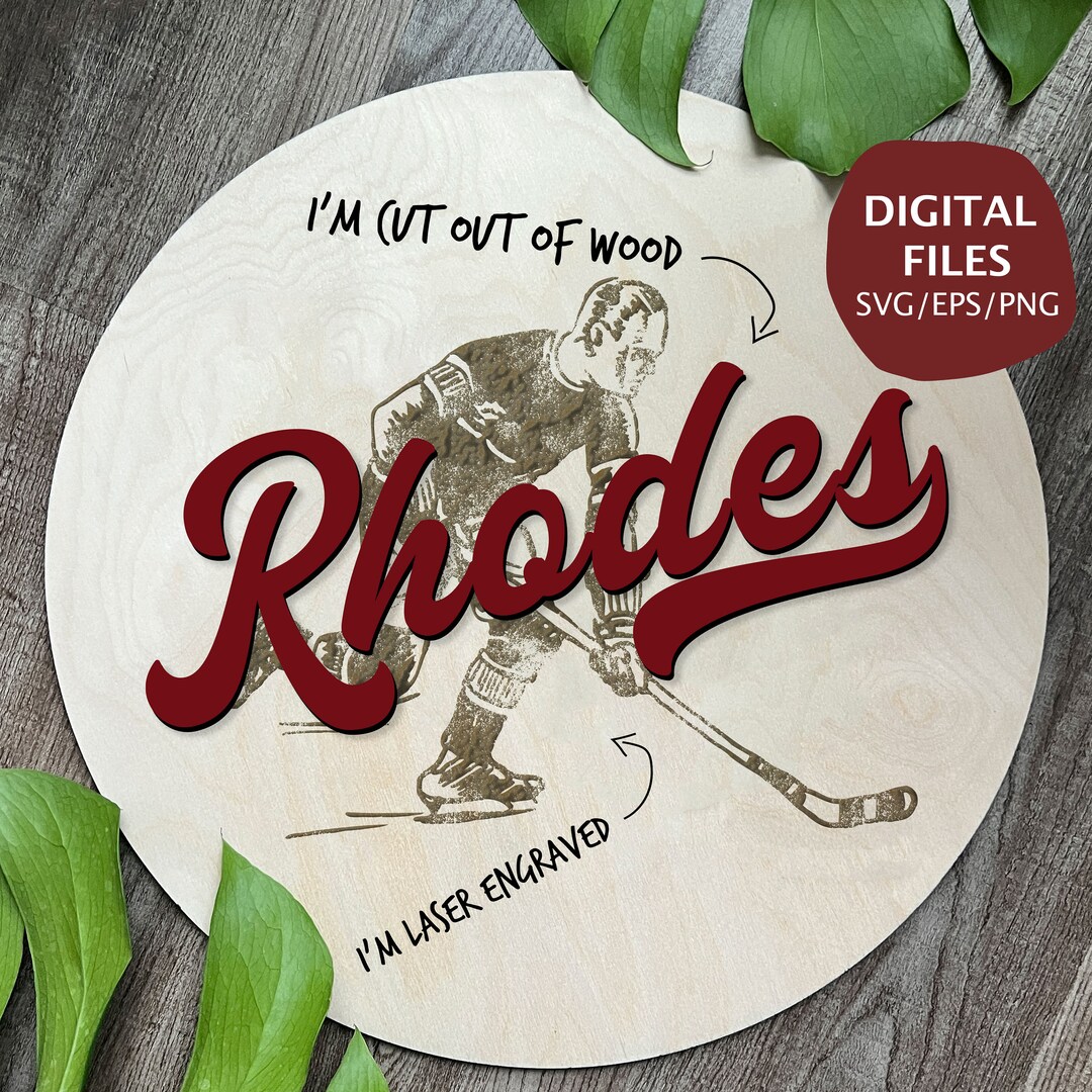 Hockey Name Sign SVG, Nursery Decor, Sports Name Sign - Etsy