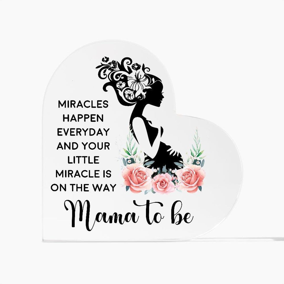Mama to Be Acrylic Heart Plaque - Etsy Canada