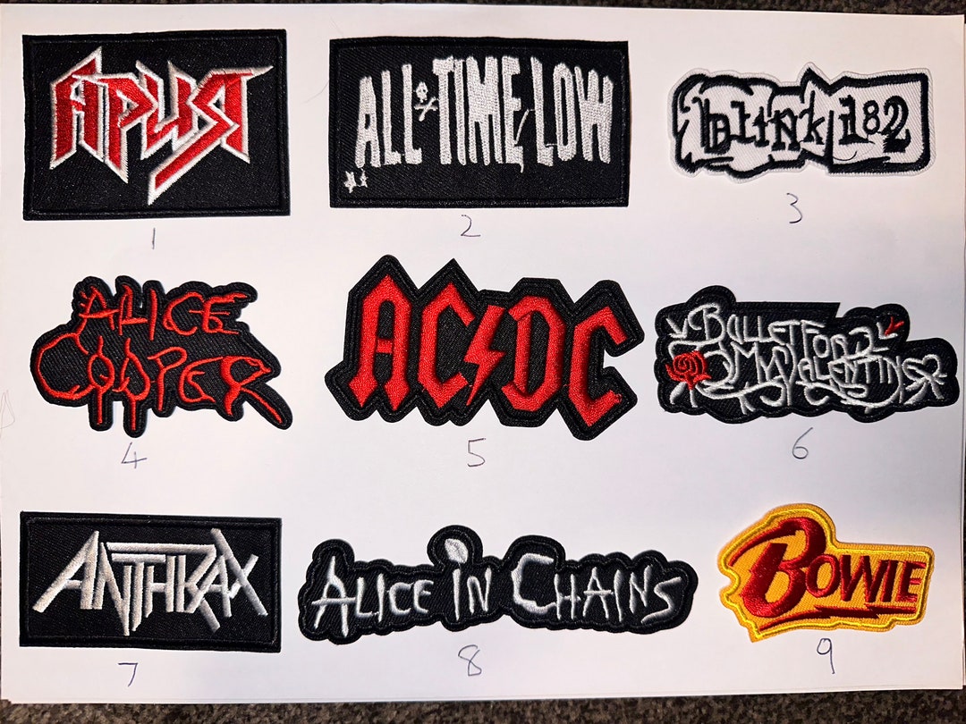 Rock and Metal Band Iron on Patches - Etsy UK