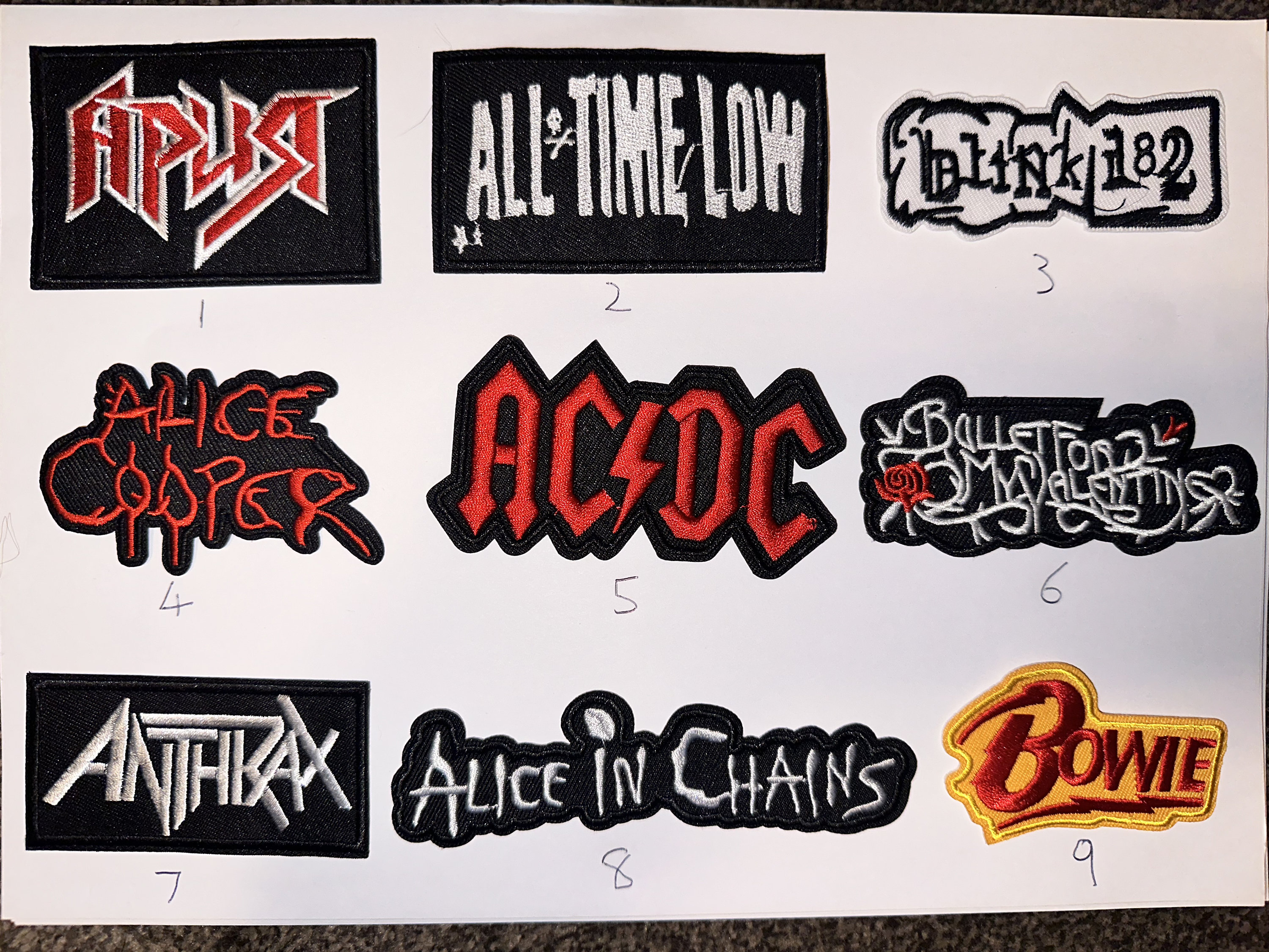 Rock and Metal Band Iron on Patches - Etsy UK