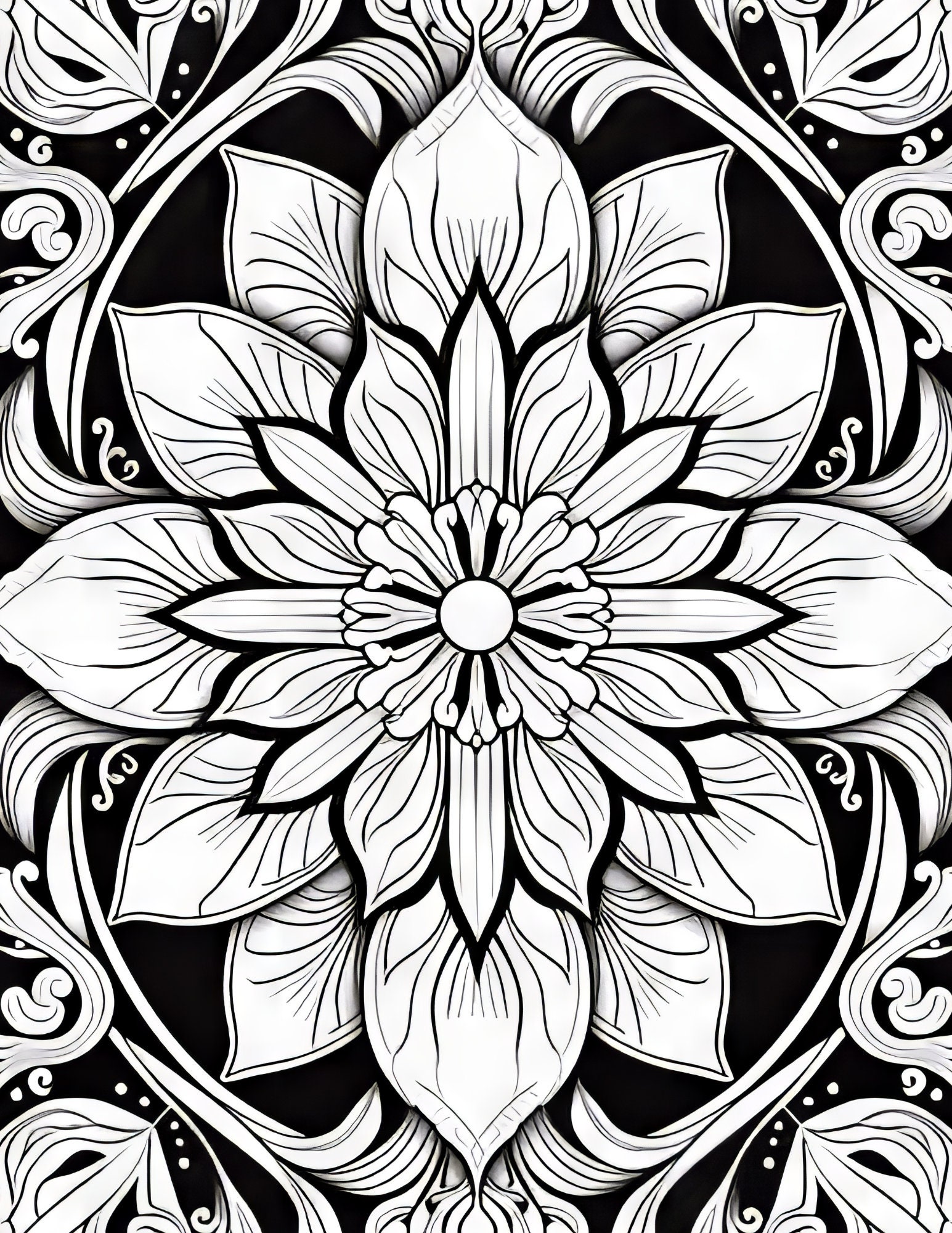 Mandala Magic Coloring Pages - Etsy