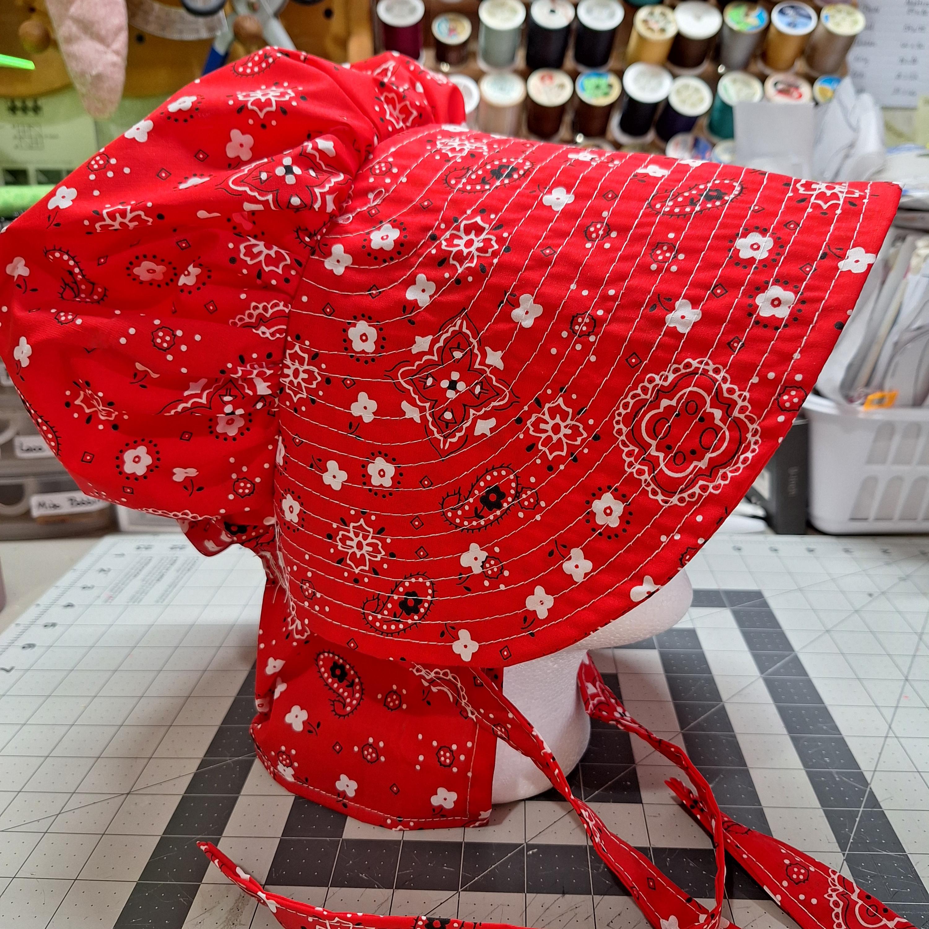 Primitive Pioneer 1800's Style Farm Country Red Bandana Farmers ...