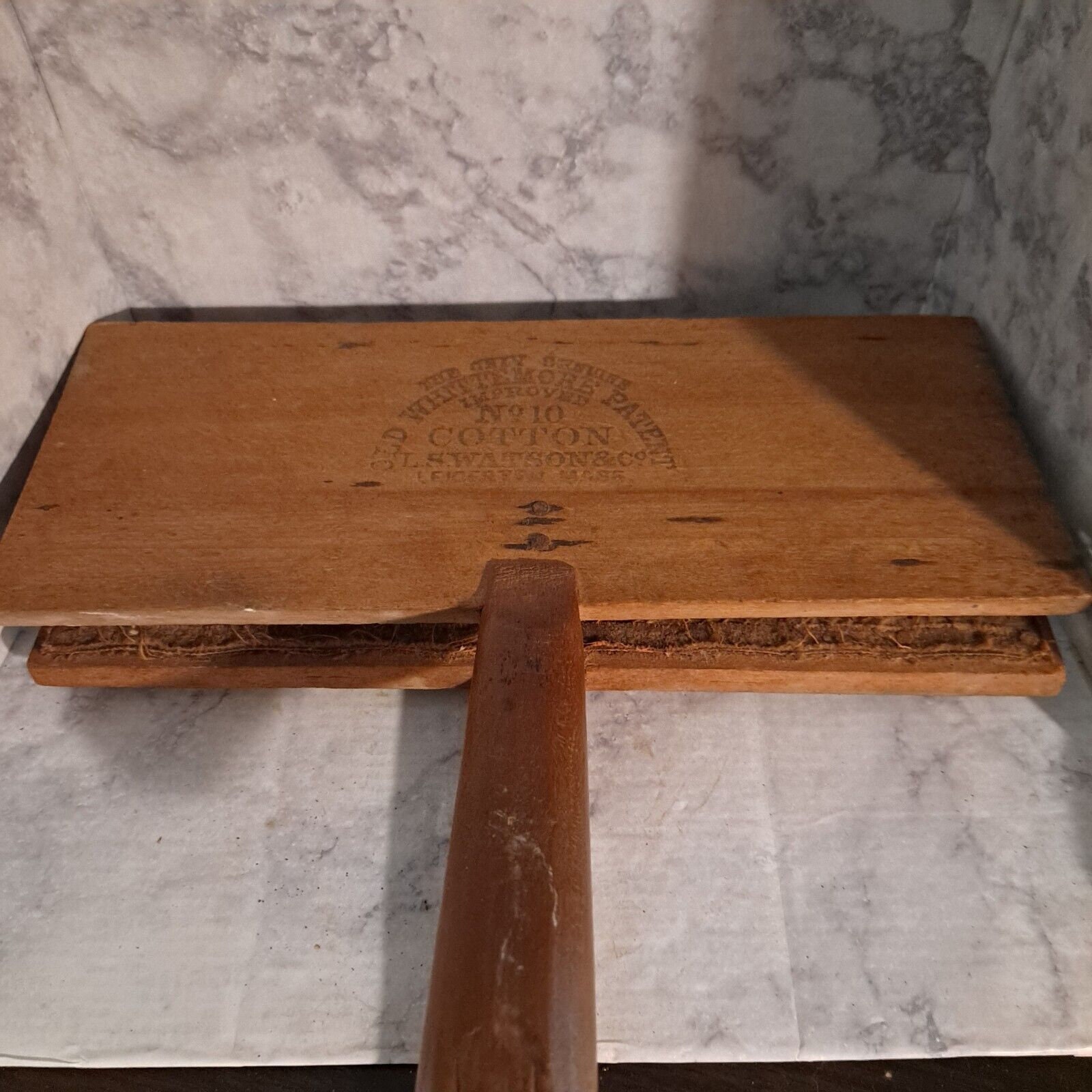 Vintage Pair of Old Whittmore Patent Improved 10 Wooden Cotton Wool ...