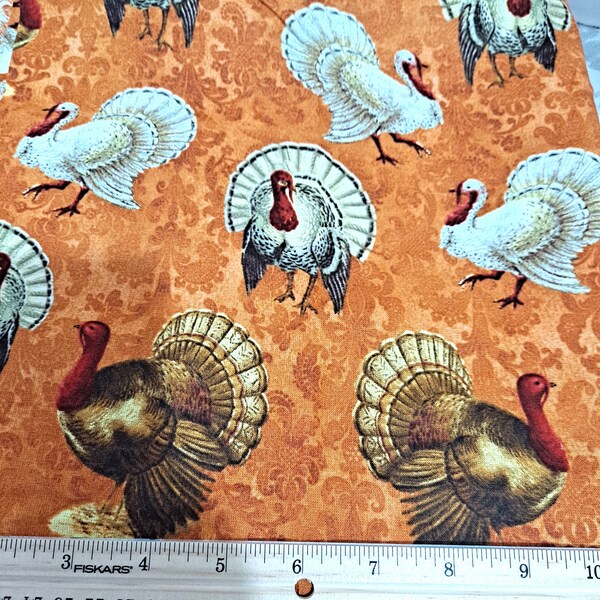 Thanksgiving Fabric - Etsy