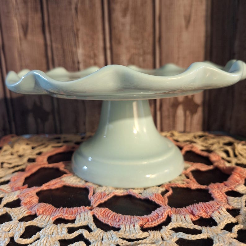 Maioliche Jessica Ruffle Edge Pedastal Cake Stand Plate 8'' Made in ...