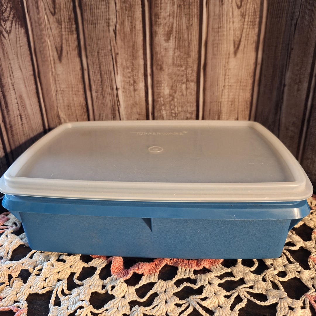 Vintage Blue Stow N Go Tupperware Sewing Craft Multi Compartment Box - Etsy