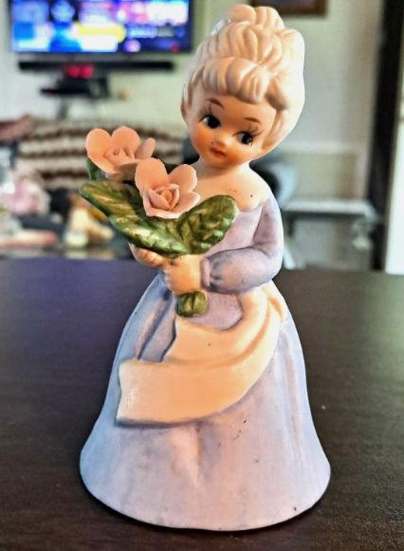 Collectible Vintage Lefton? Old Lady Bell Figurine - Etsy