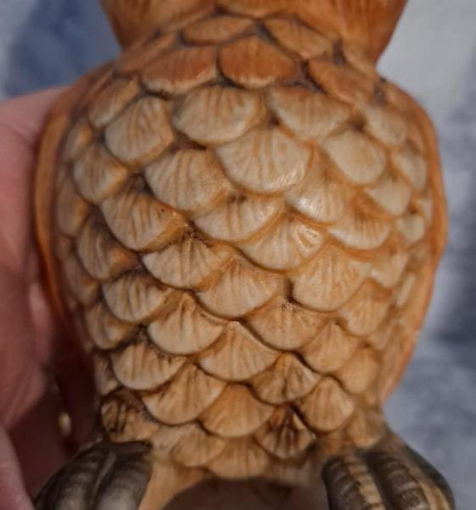 Vintage Brown Rust Orange Barred Owl Figurine Statue - Etsy