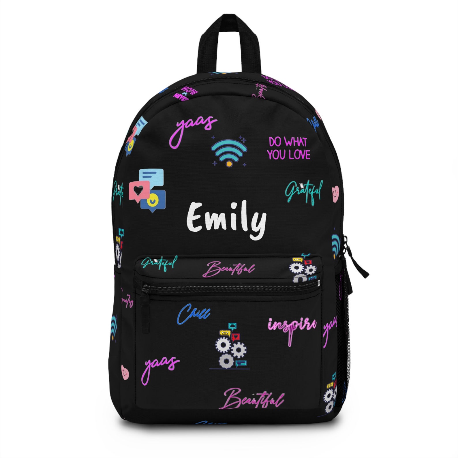 Personalized Inspiring School Backpack for Kids and Teens, Student ...