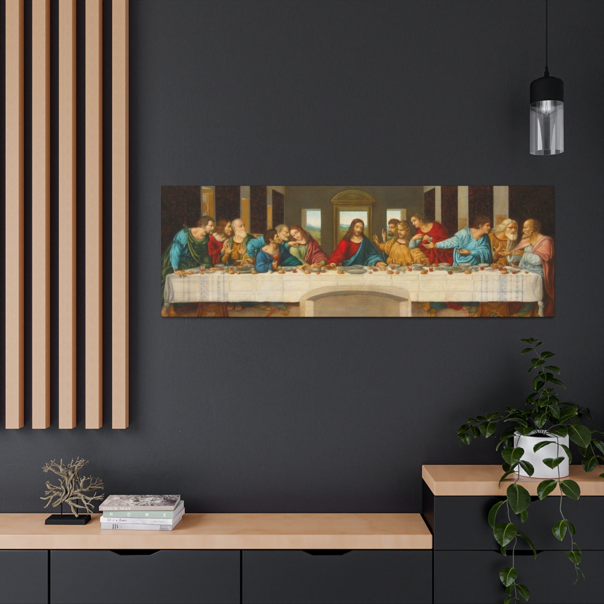 The Last Supper Wall Art Leonardo Da Vinci, Last Supper Canvas Painting ...