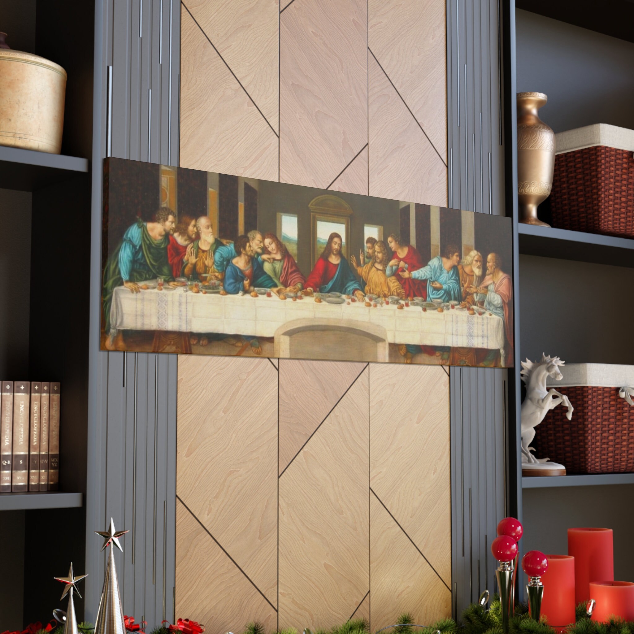 The Last Supper Wall Art Leonardo Da Vinci, Last Supper Canvas Painting ...
