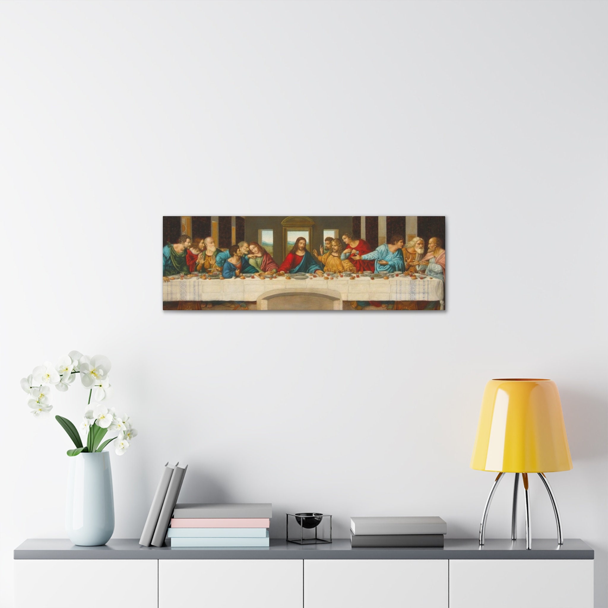 The Last Supper Wall Art Leonardo Da Vinci Last Supper Canvas - Etsy