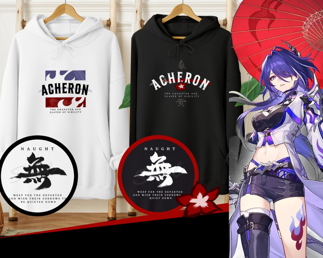 Acheron Themed Unisex Hoodie, Honkai Star Rail, HSR Hoodies, Starrail ...