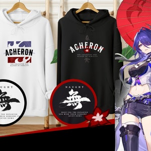 Acheron Themed Unisex Hoodie, Honkai Star Rail, HSR Hoodies, Starrail ...