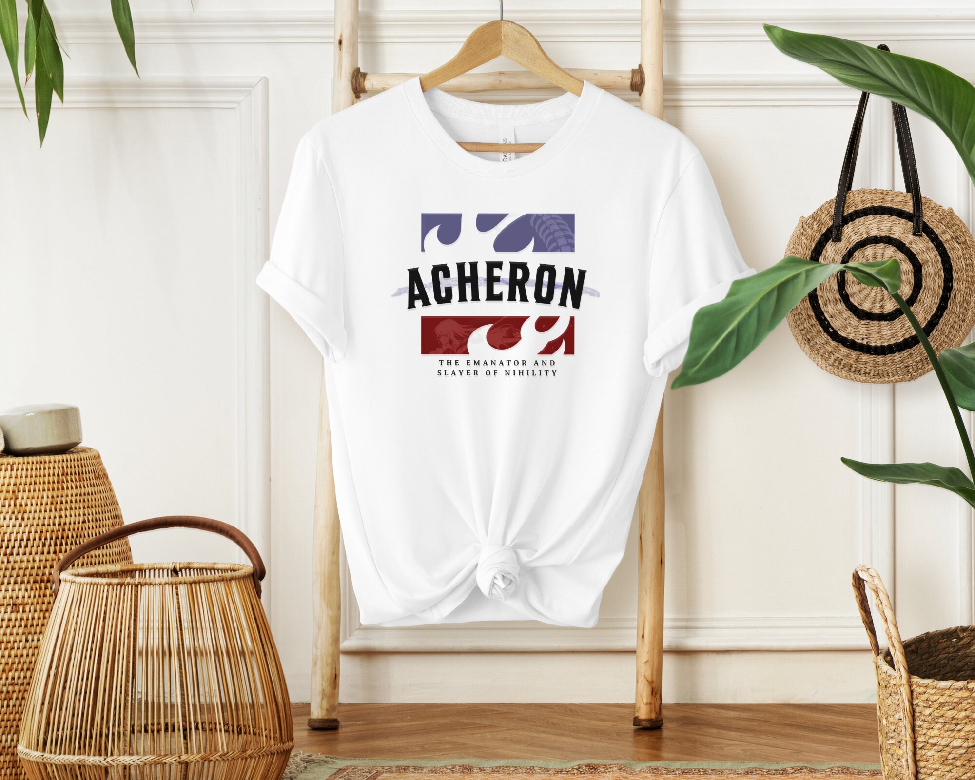 Acheron Themed T-shirt, Honkai Star Rail, HSR, Starrail, Unisex, Anime ...