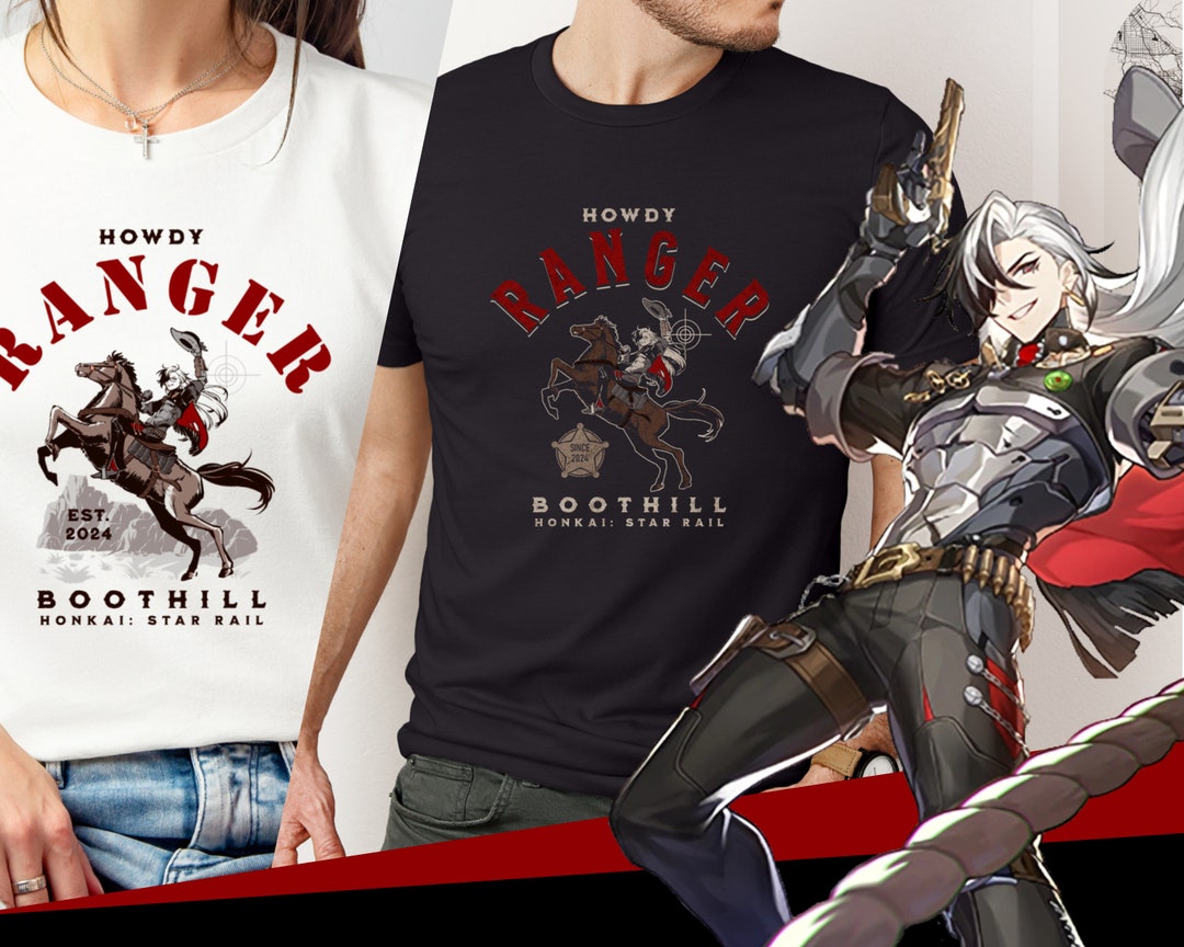 Boothill Themed T-shirt, Honkai Star Rail, HSR Shirt, Western Anime ...