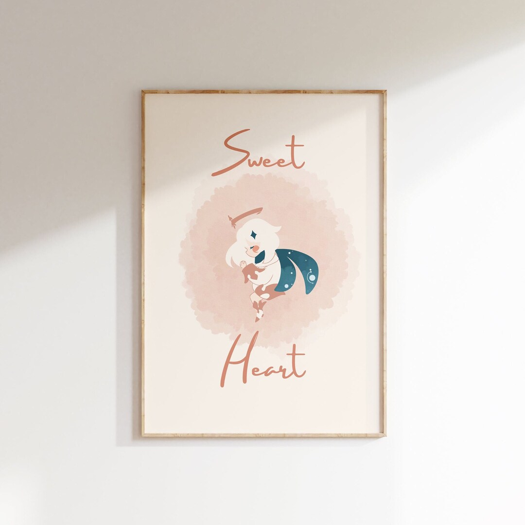 Paimon Themed Genshin Impact 'sweet Heart' Printable Wall Art, Digital ...