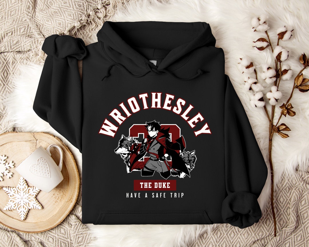 Wriothesley Themed Unisex Hoodie, Black, Genshin Impact Apparel, Hoody ...