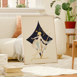 Lumine Themed Genshin Impact 'princess' Printable Wall Art, Digital ...