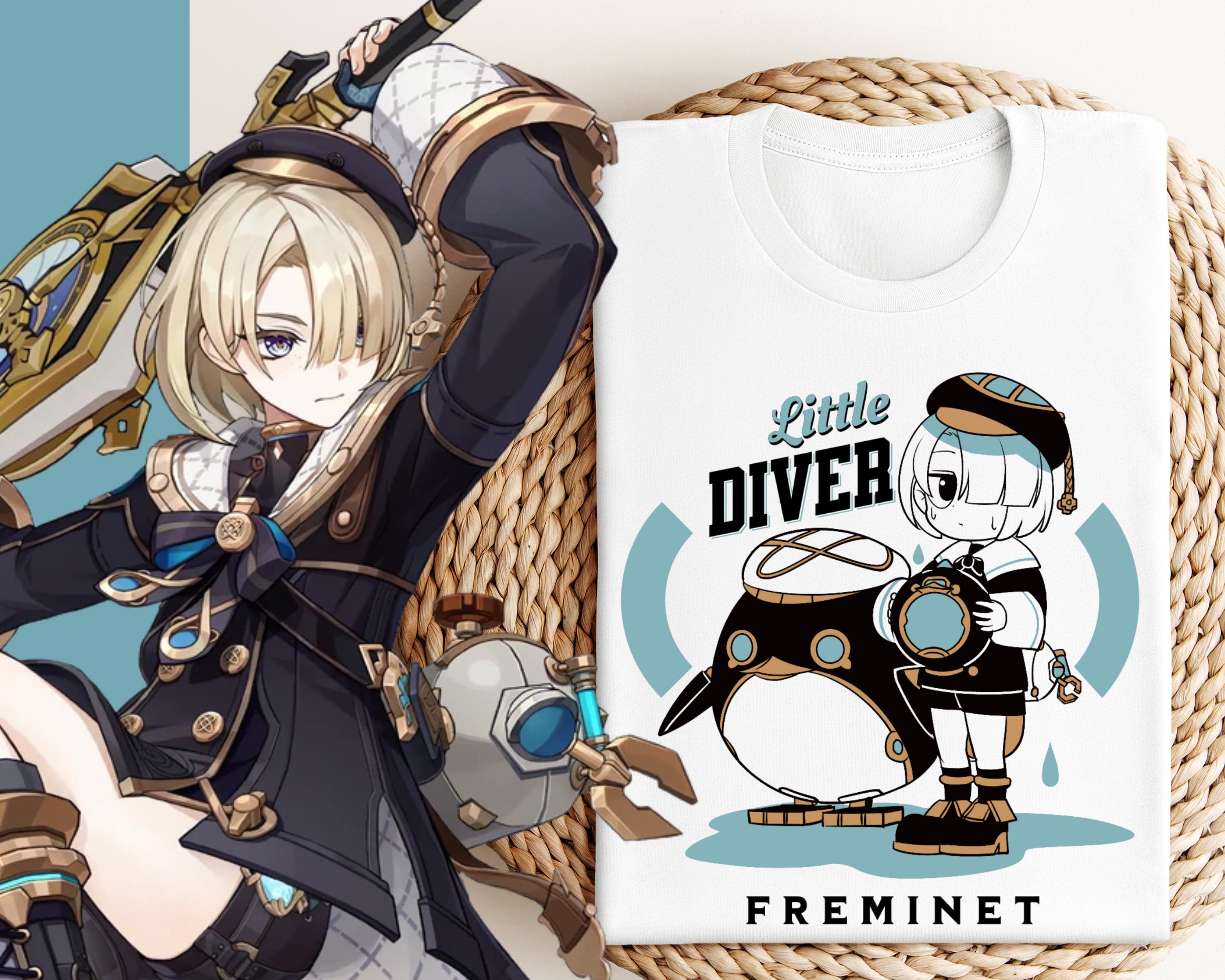 Freminet Themed Genshin Impact T-shirt Unisex Tshirt Anime - Etsy Australia