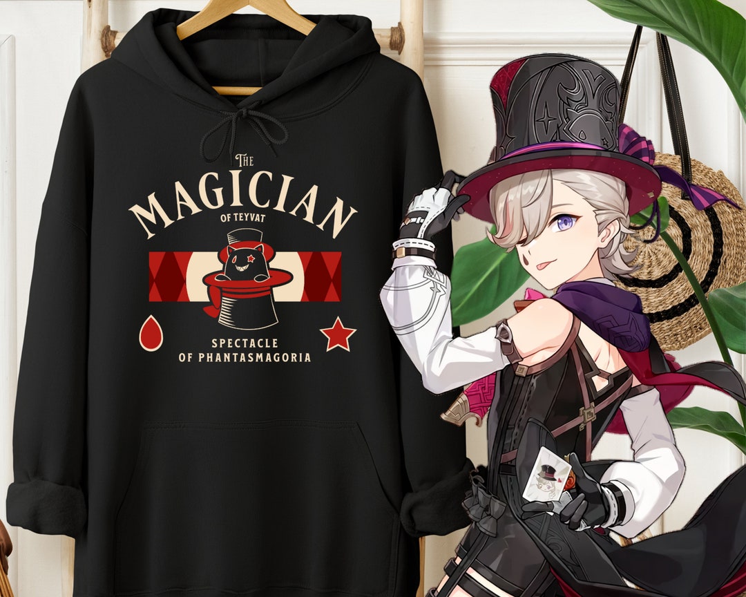 Lyney Themed Genshin Impact Hoodie, Unisex Hooded Sweatshirt, Hoody ...