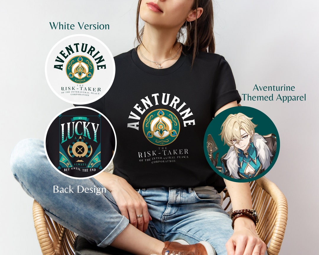 Aventurine Themed Unisex T-shirt, Honkai Star Rail Tshirt, HSR, Anime ...