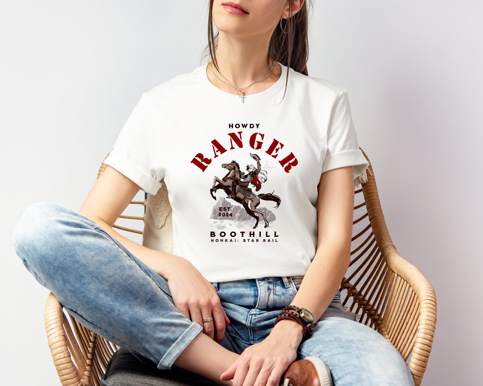 Boothill Themed T-shirt, Honkai Star Rail, HSR Shirt, Western Anime ...