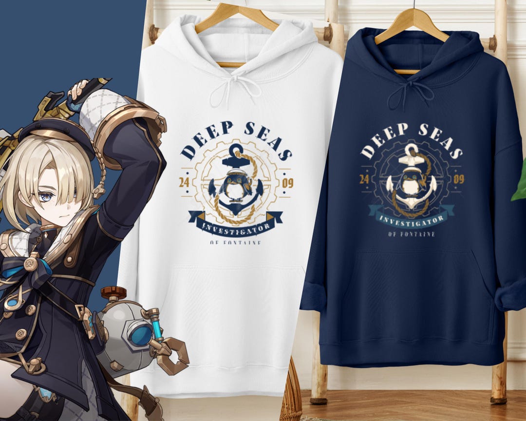 Freminet Themed Unisex Hoodie, Genshin Impact Hoodies, Genshin Apparel ...