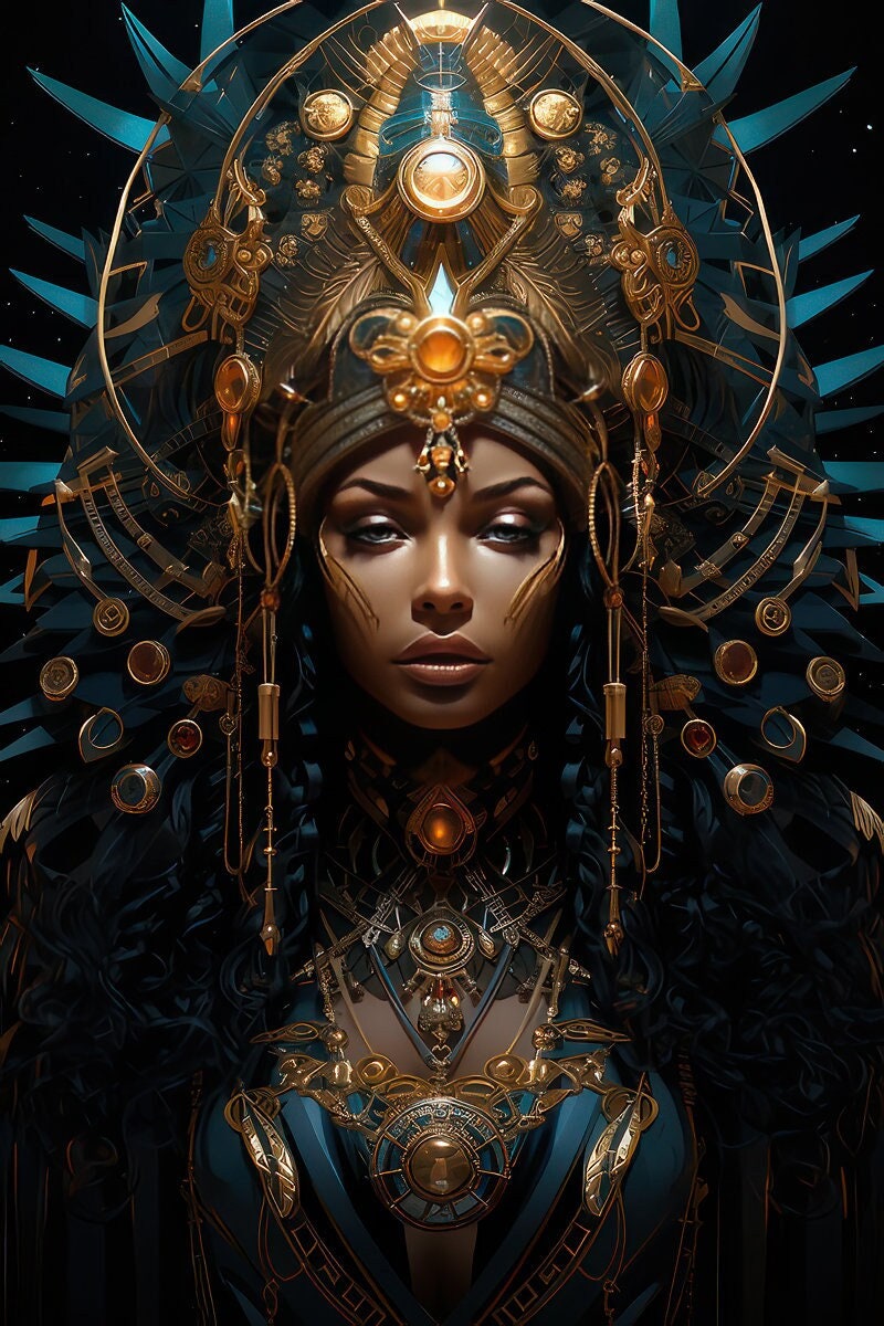 Black Queen Ai Art Midjourney Art Ai Art Digital Download Ai Generated Digital Download Ai